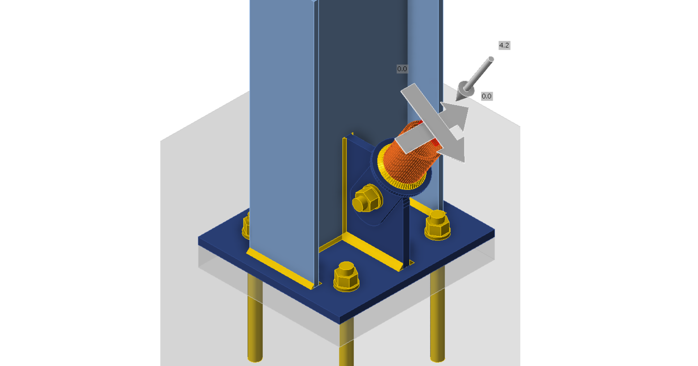 Space Gass BIM link for the structural design of a steel connection (EN) | IDEA StatiCa